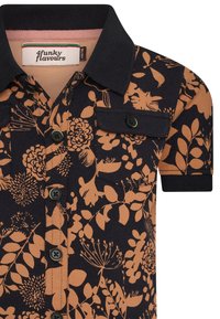 4funkyflavours IN TIME - WITH FLORAL PATTERN. - Polo - anthracite ...