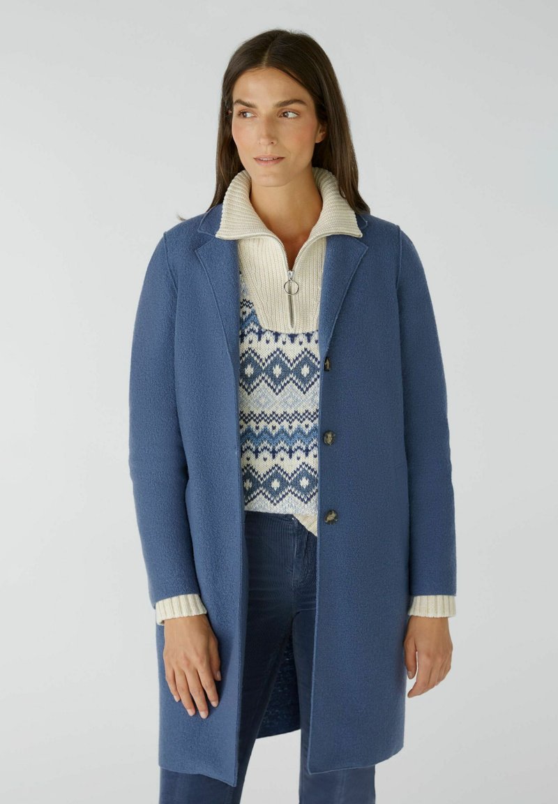 Oui MAYSON BOILED - REINE SCHUR - Short coat - vintage indigo/blue - Zalando.de