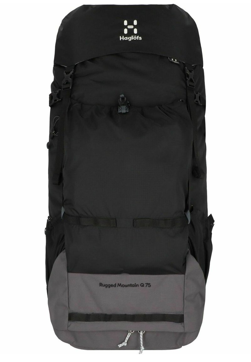 Haglöfs RUGGED MOUNTAIN - Hiking rucksack - true black magnetite/black ...