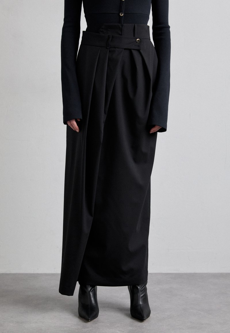 A.W.A.K.E. MODE DECONSTRUCTED PANT - Jupe longue - black/noir - ZALANDO.FR