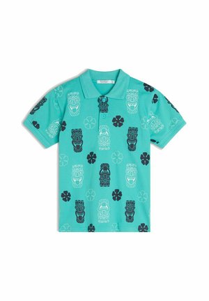 4funkyflavours IN TIME - WITH FLORAL PATTERN. - Polo - anthracite ...