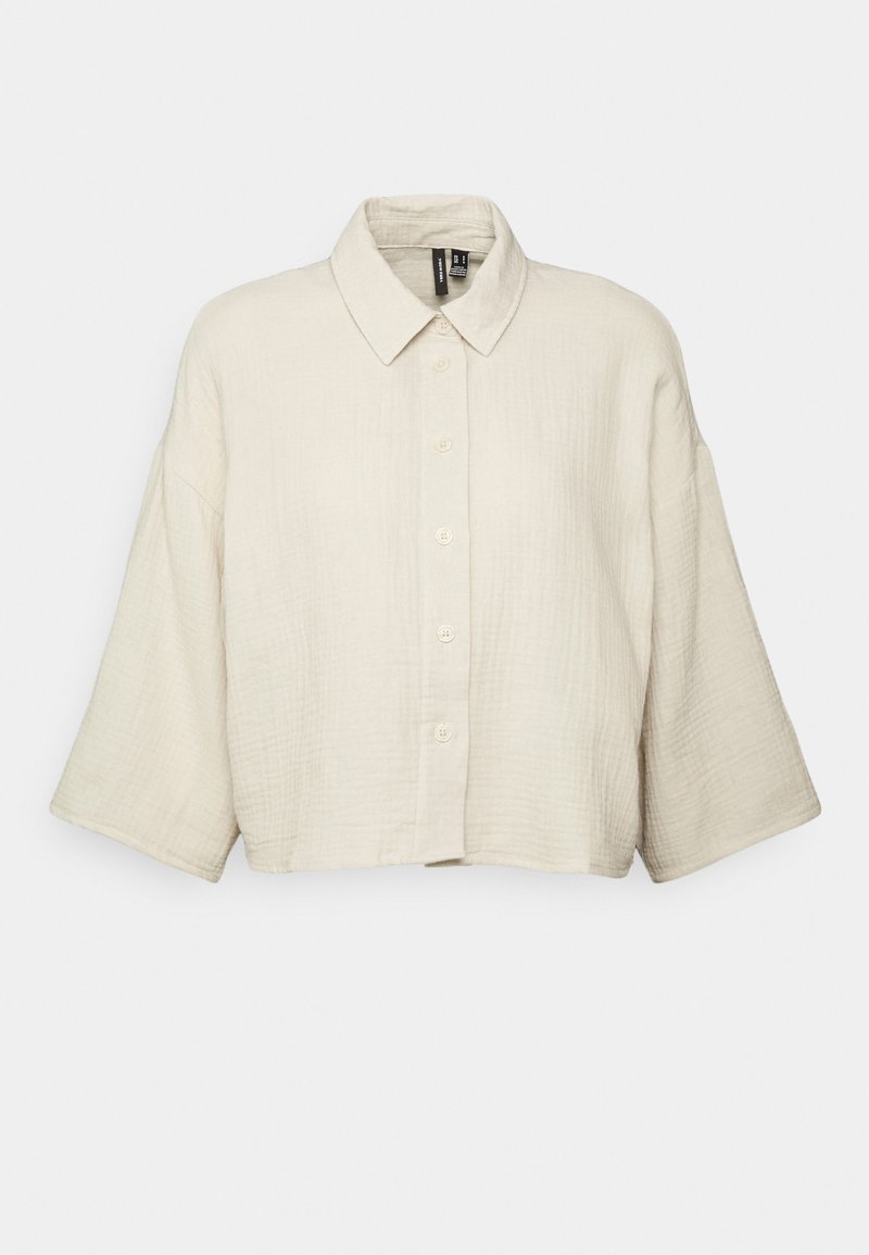 Vero Moda VMNATALI CROP - Užsagstoma palaidinė - silver lining ...