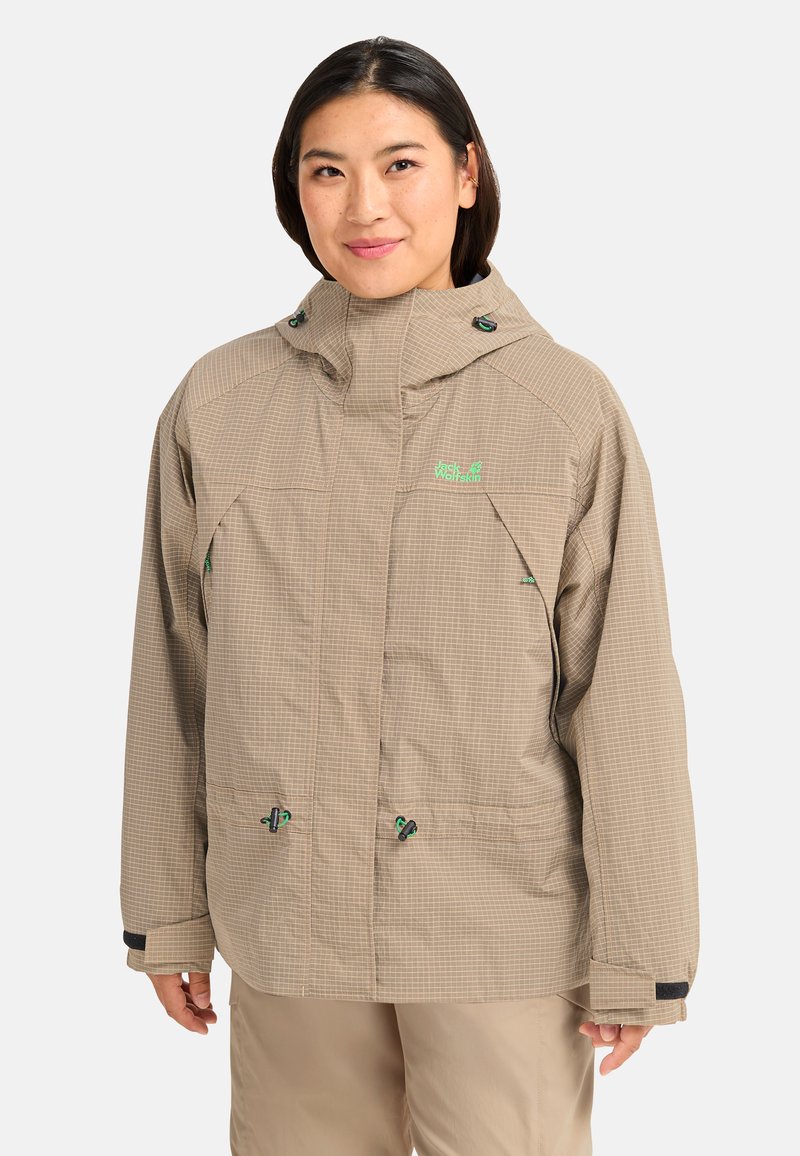 Jack Wolfskin FIND THE WILD 2L W - Waterproof jacket - oat/beige - Zalando