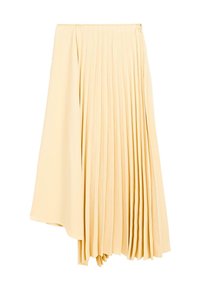 Massimo Dutti WITH PLANK DETAIL - A-Linien-Rock - light yellow/hellgelb ...