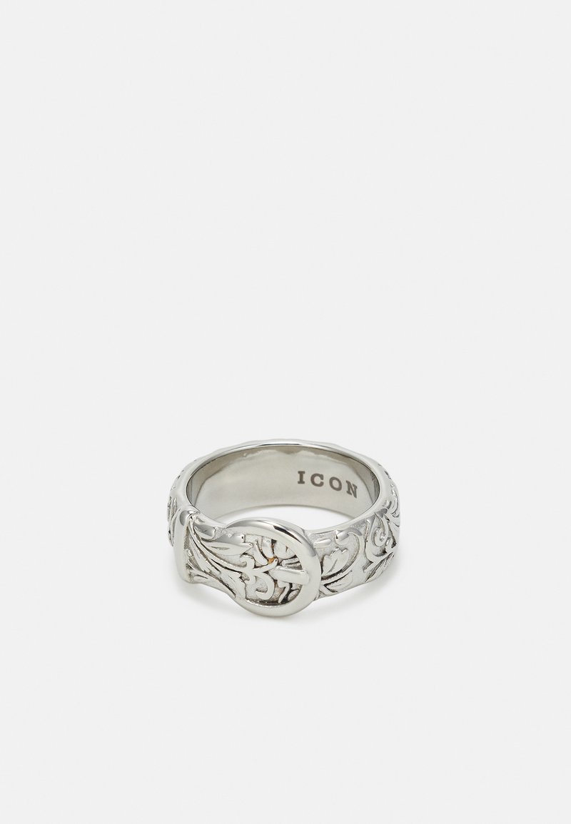 Icon Brand VINTAGE BUCKLE BAND - Ring - silver-coloured/silberfarben ...