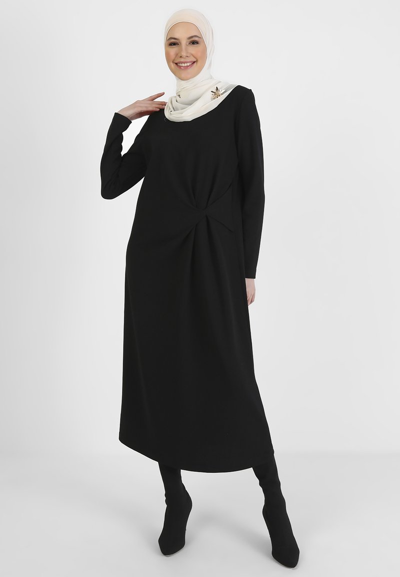 Modanisa CREW NECK MODEST REFKA - Day dress - black - Zalando.ie