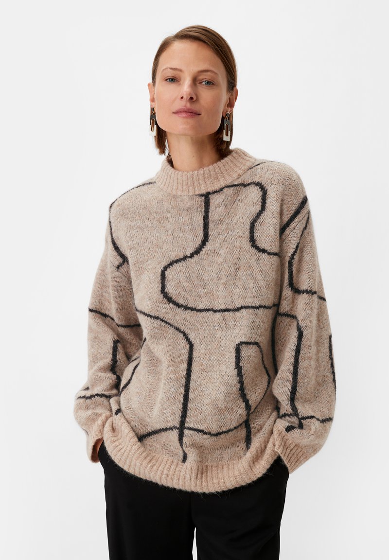 comma Strickpullover - beige/sand - Zalando.ch