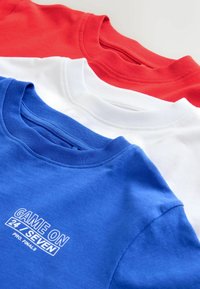 Next SHORT SLEEVE GRAPHIC 3 PACK STANDARD - Print T-shirt - red blue ...