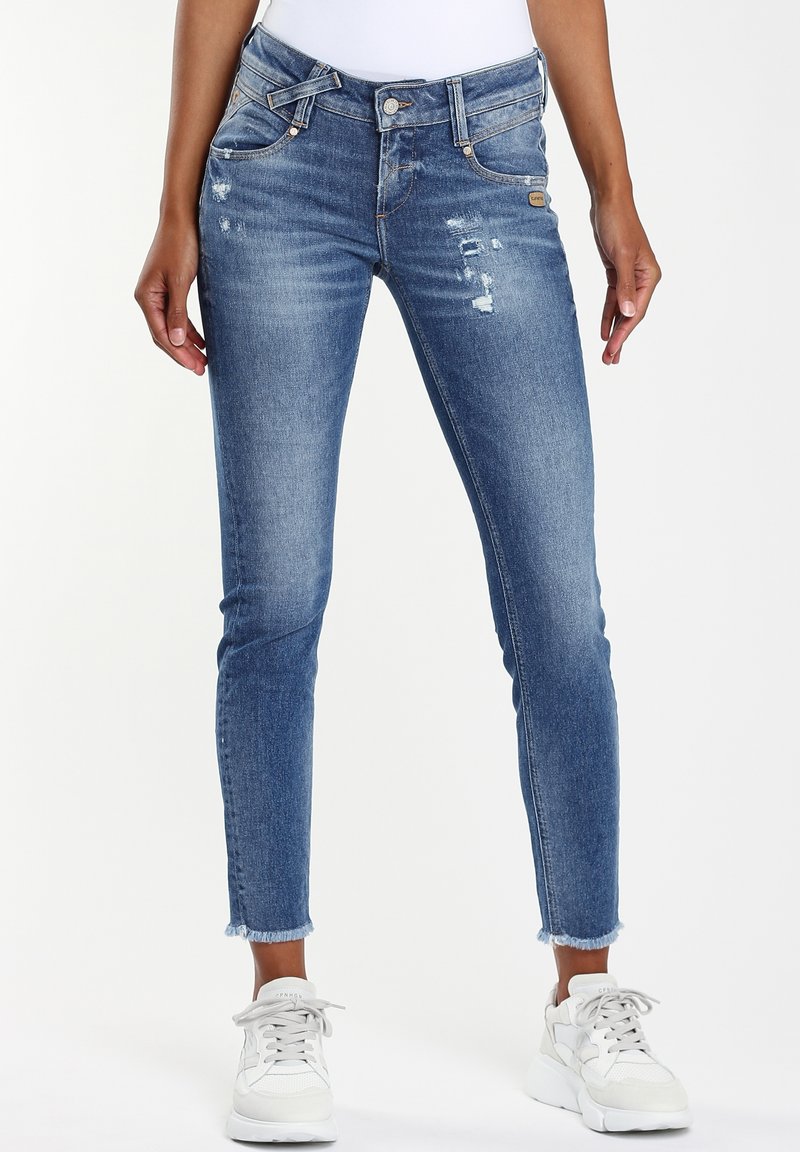 Gang Jeans Skinny Fit - destroyed denim - (Pre-owned) - Zalando.dk