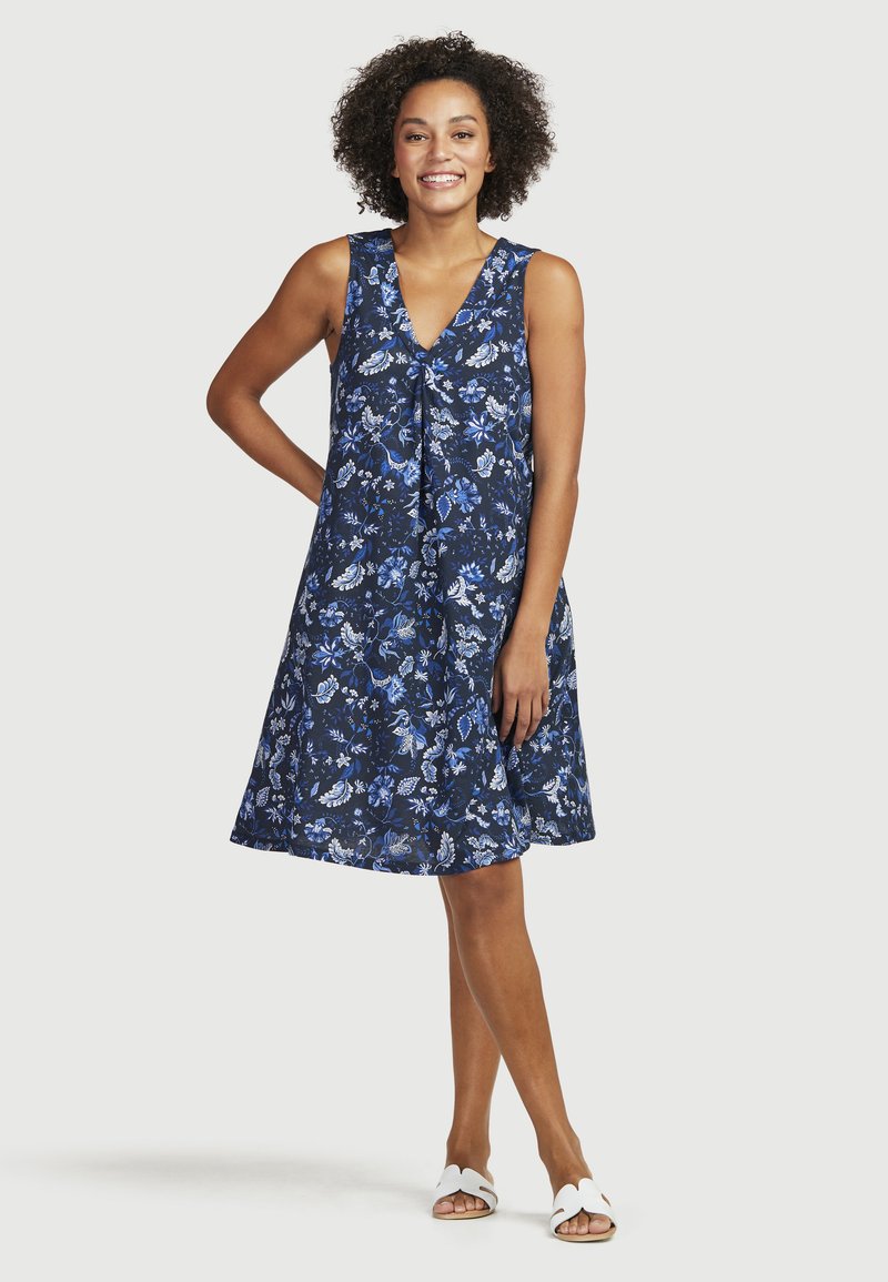 Cellbes of Sweden MARIA AOP - Jersey dress - navy blue patterned/dark ...