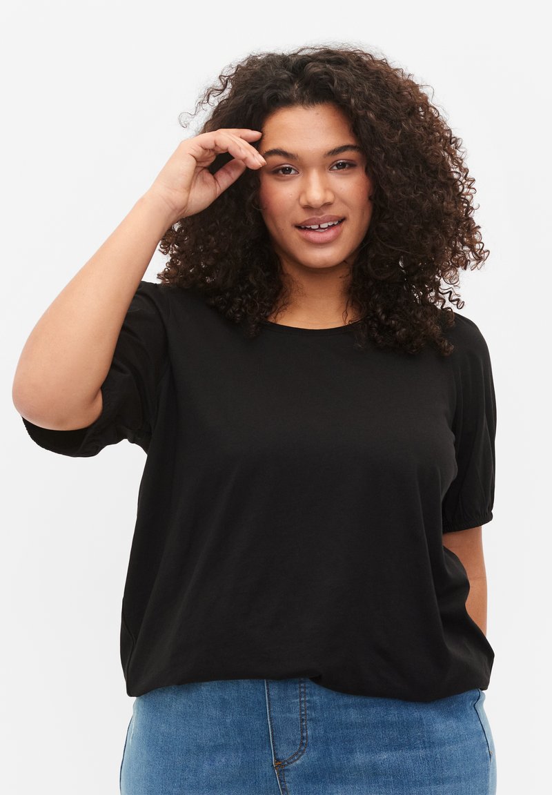 Zizzi T-shirt basic - black/nero - Zalando.it