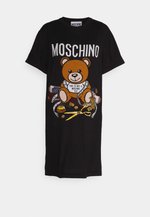 MOSCHINO SEASONAL TEDDY BEAR - Vestido de punto - black/negro - Zalando.es
