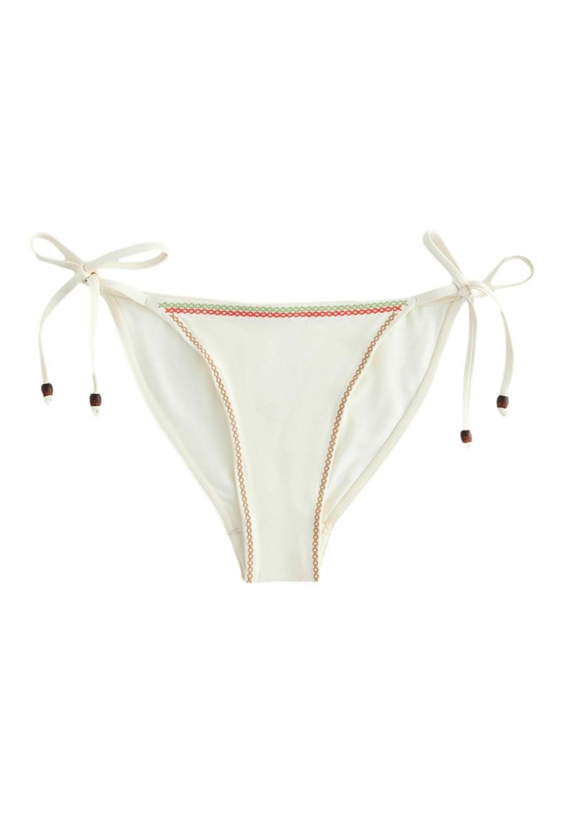 Next REGULAR FIT - TRIANGLE BIKINI BOTTOM - Bikinialaosa - cream cherry ...