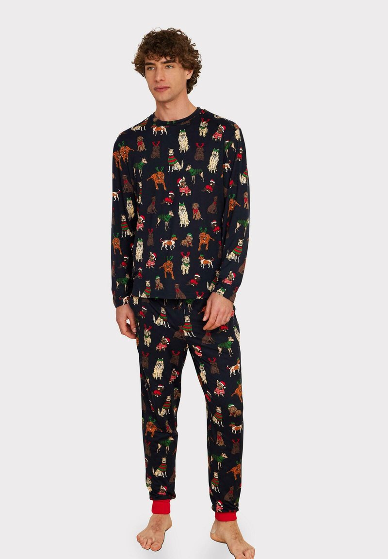 Chelsea Peers DOGS OF CHRISTMAS - Pyjamas - navy/dark blue - Zalando.ie