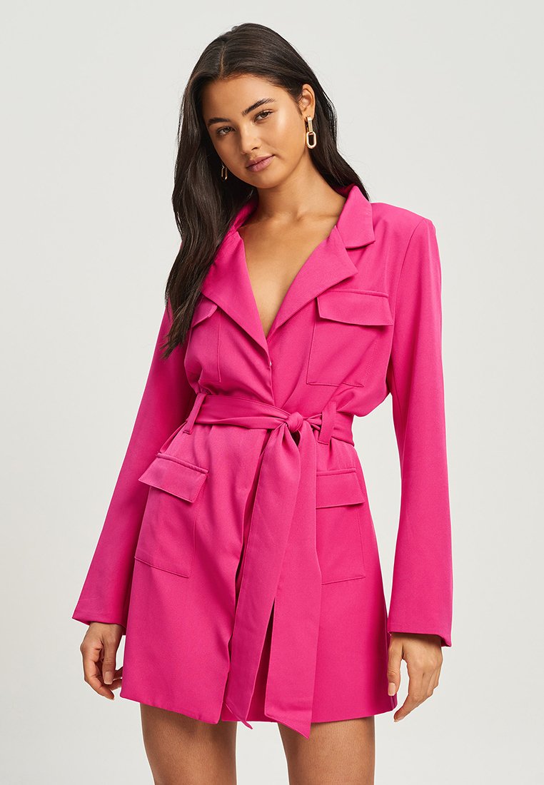BWLDR MILANIA - Blusenkleid - hot pink/rosa - Zalando.de