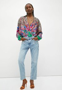 Liu Jo Jeans WITH ANIMAL-PRINT - Overhemdblouse - green floral ...