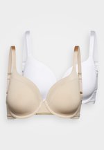 Lindex BRA DAHLIA 2 PACK - Underwired bra - nude/white/nude - Zalando.ie