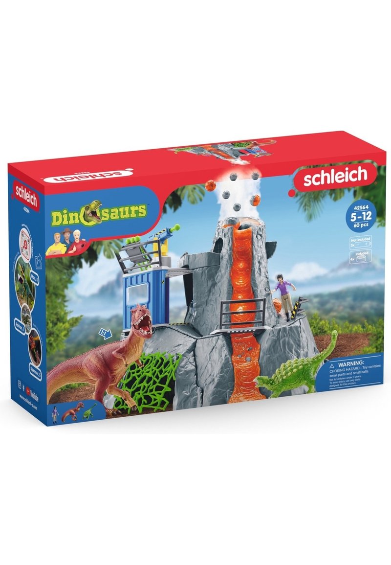 Schleich DINOSAURS - VOLCANO EXPEDITION BASE CAMP 42564 - Spielzeug ...