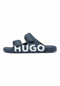 HUGO EVANDER - Sandalias planas - dark blue ten/azul marino - Zalando.es