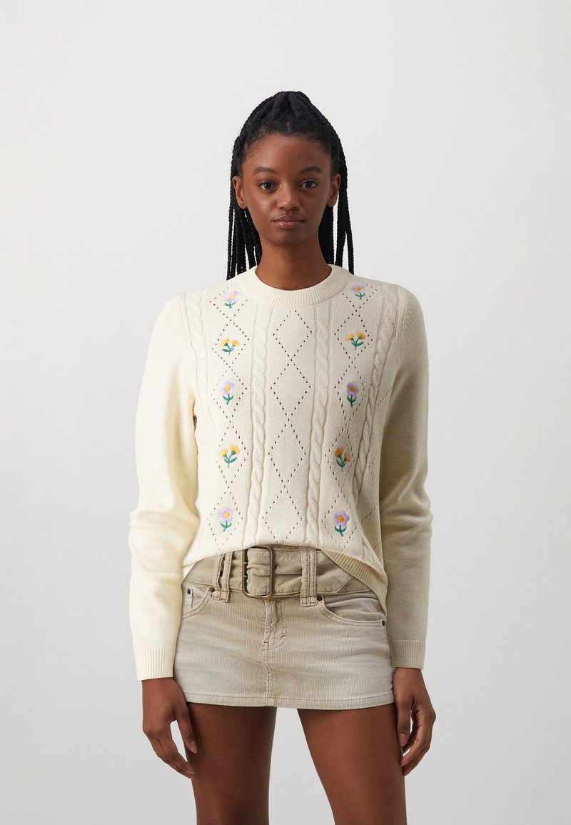 Object OBJTHESS CABLE - Trui - sandshell/beige - Zalando.be