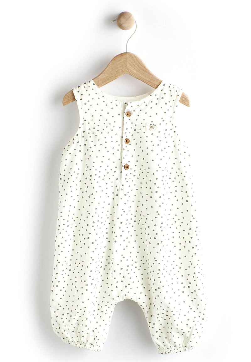 Next BABY JERSEY ROMPER - Jumpsuit - white spot/white - Zalando