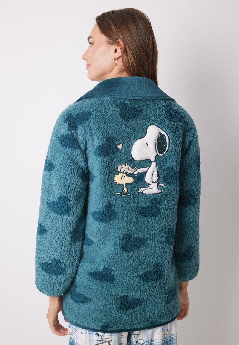 women'secret THE PEANUTS SNOOPY - Fleecejakke - dark green/mørkegrøn ...