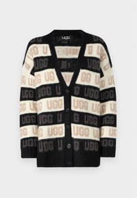 UGG GRAPHIC LOGO CARDIGAN - Cardigan - black - Zalando.co.uk