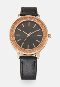 Anna Field Uhr - black/rose gold-coloured/schwarz - Zalando.at