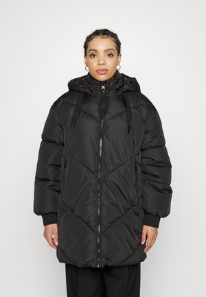 Nike Sportswear PARKA - Abrigo de invierno - black/white/negro - Zalando.es