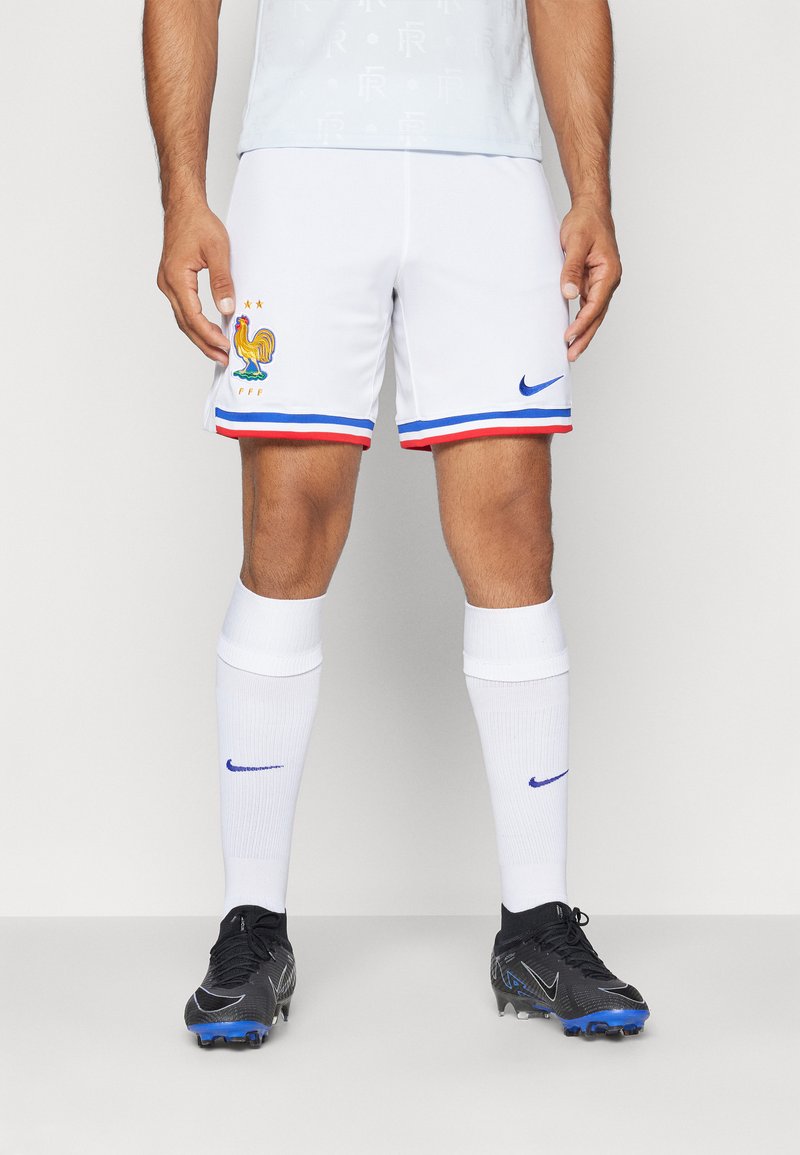 Nike Performance FRANCE FFF STADIUM - Sports shorts - white bright blue ...