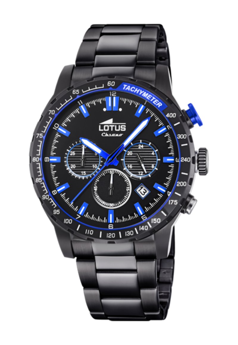 Lotus Chronograph watch - black / blue/black - Zalando.ie