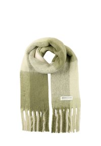 TOM TAILOR DENIM MIT KAROMUSTER - Bufanda - olive beige check/verde oliva - Zalando.es