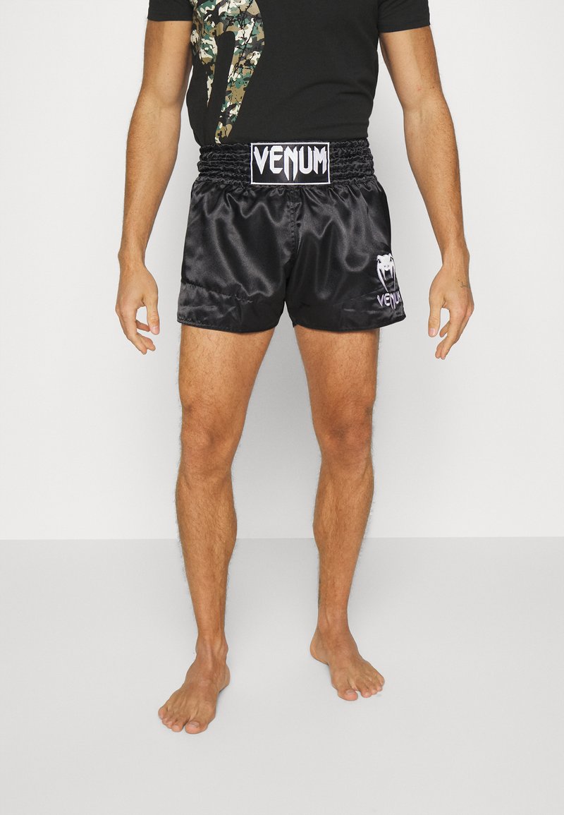 Venum MUAY THAI SHORTS CLASSIC - Short de sport - black/white/noir - ZALANDO.FR