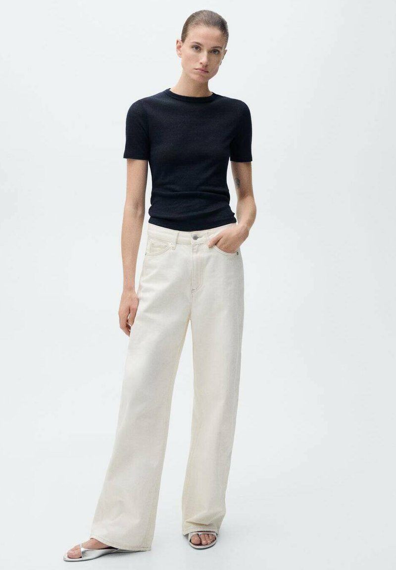 Mango Basic T-shirt - royal blue - Zalando.ie