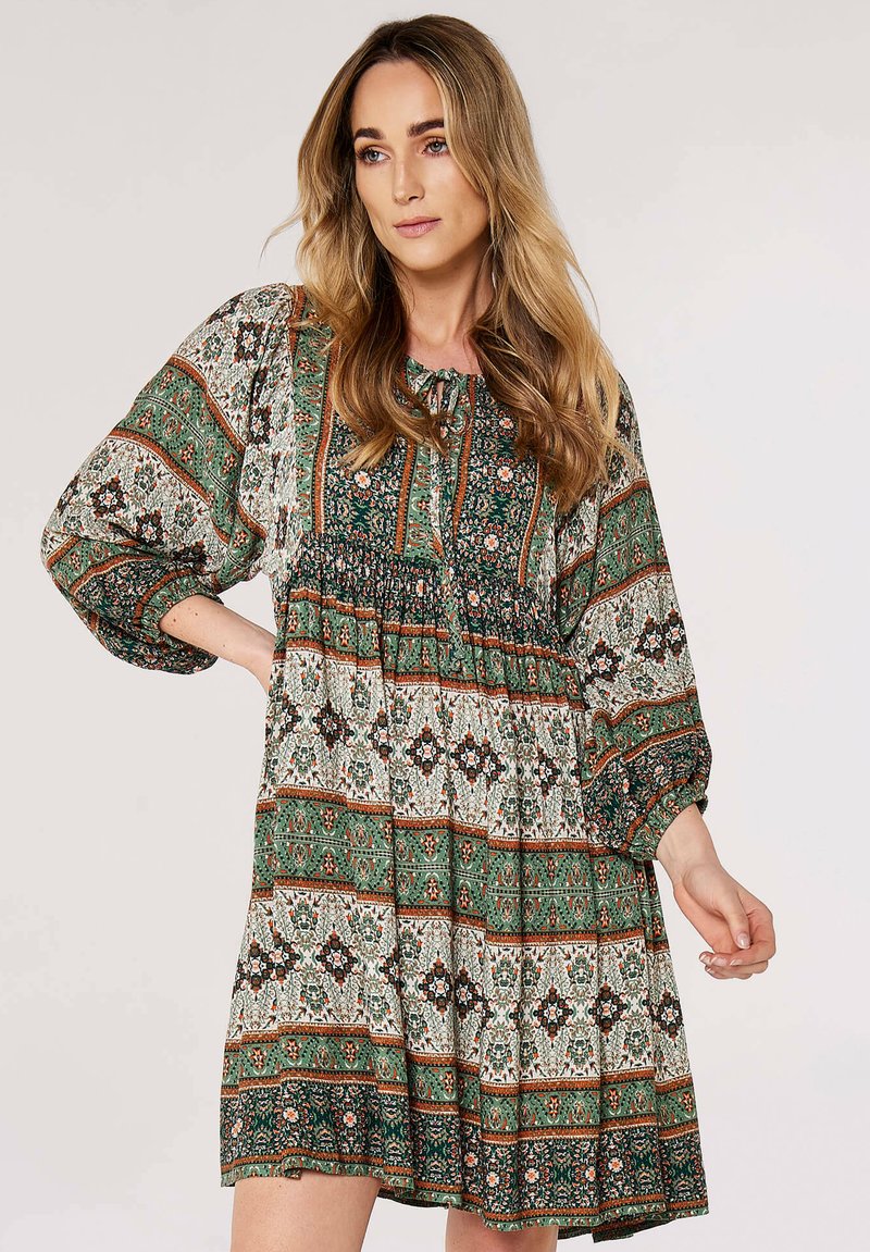 Apricot PATCHWORK MINI - Robe de jour - green/vert - ZALANDO.FR