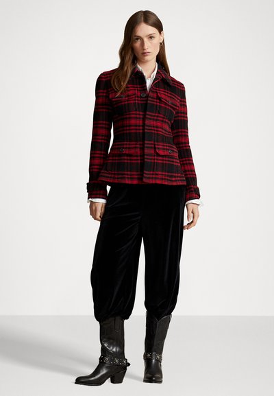 Polo Ralph Lauren ANNABEL FIELD JACKET - Blazer - red / black/rouge ...