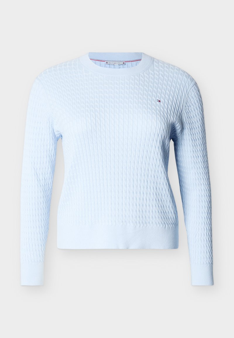 Tommy Hilfiger Curve CURVE CABLE KNIT CREW NECK JUMPER - Jumper ...