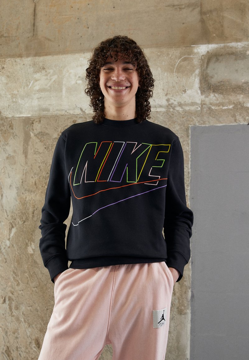 Nike Sportswear M Nk Club Bb Crew Mcf Sudadera Black Negro Zalando Es