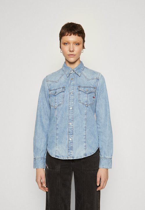 JJXX REGULAR - Hemdbluse - medium blue denim/blue denim - Zalando.ch