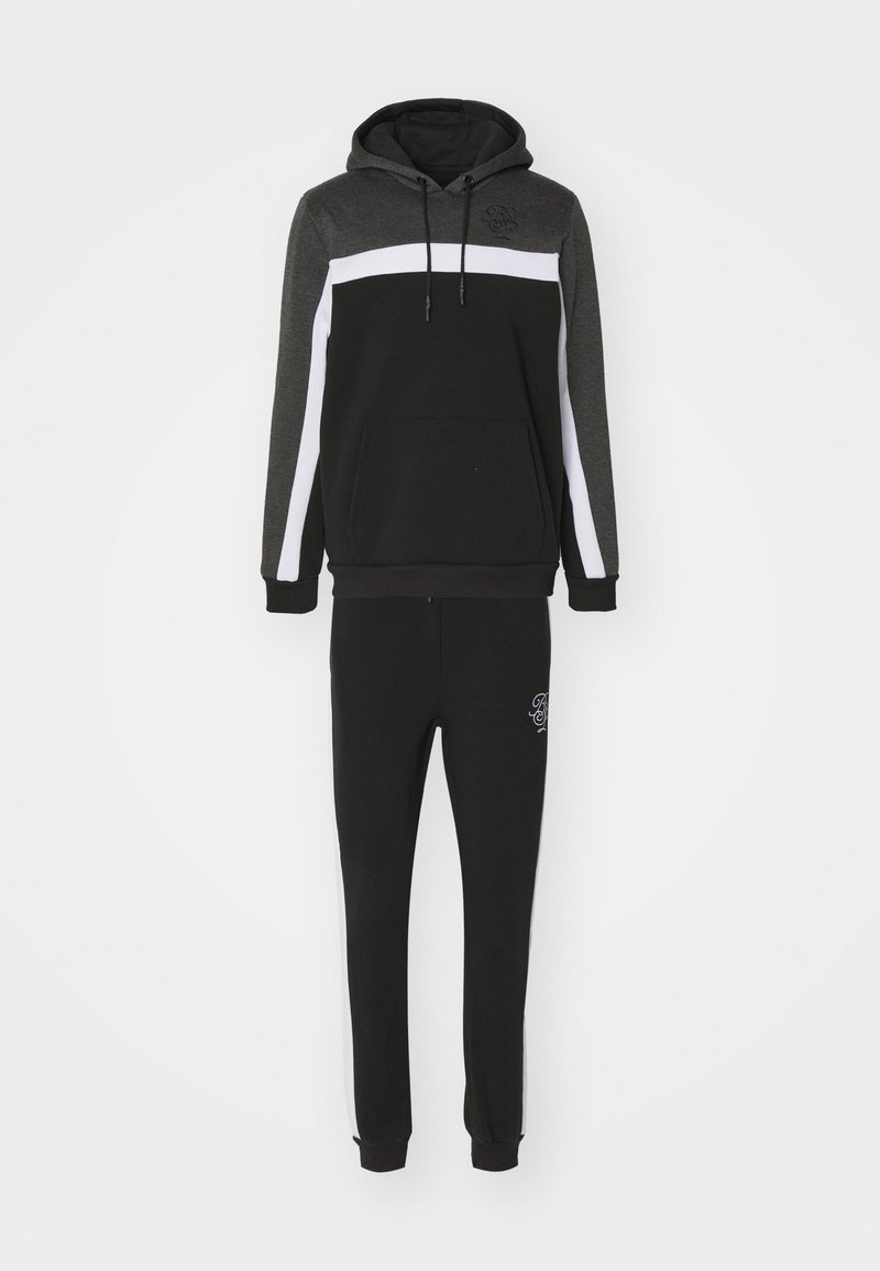 Brave Soul Tracksuit - black/charcoal marl/white/black - Zalando.ie