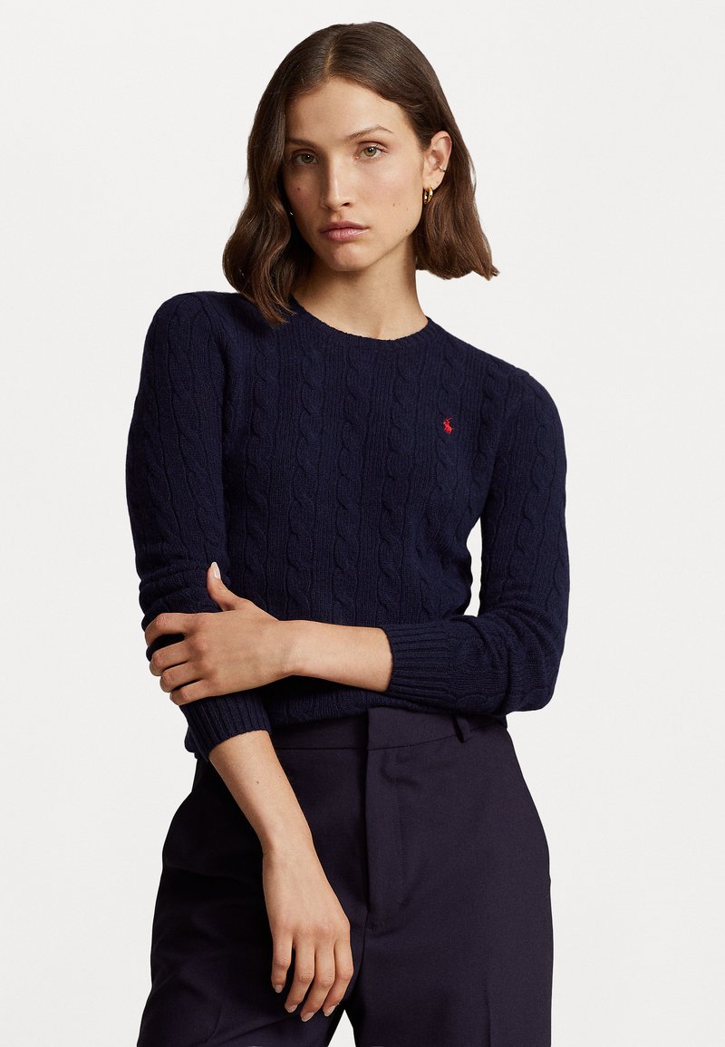 Polo Ralph Lauren JULIANNA LONG SLEEVE - Strickpullover - hunter navy/dunkelblau - Zalando.at