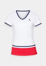 Fila ELISABETH - Sport T-shirt - white/red/wit - Zalando.nl