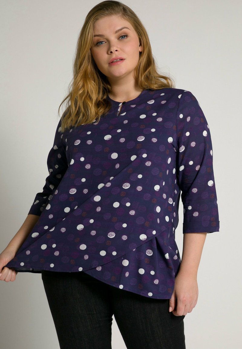 Ulla Popken Bluse - dark blue/mørkeblå - Zalando.dk