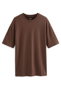 Next ESSENTIAL CREW NECK - Camiseta básica - dark brown/marrón - Zalando.es