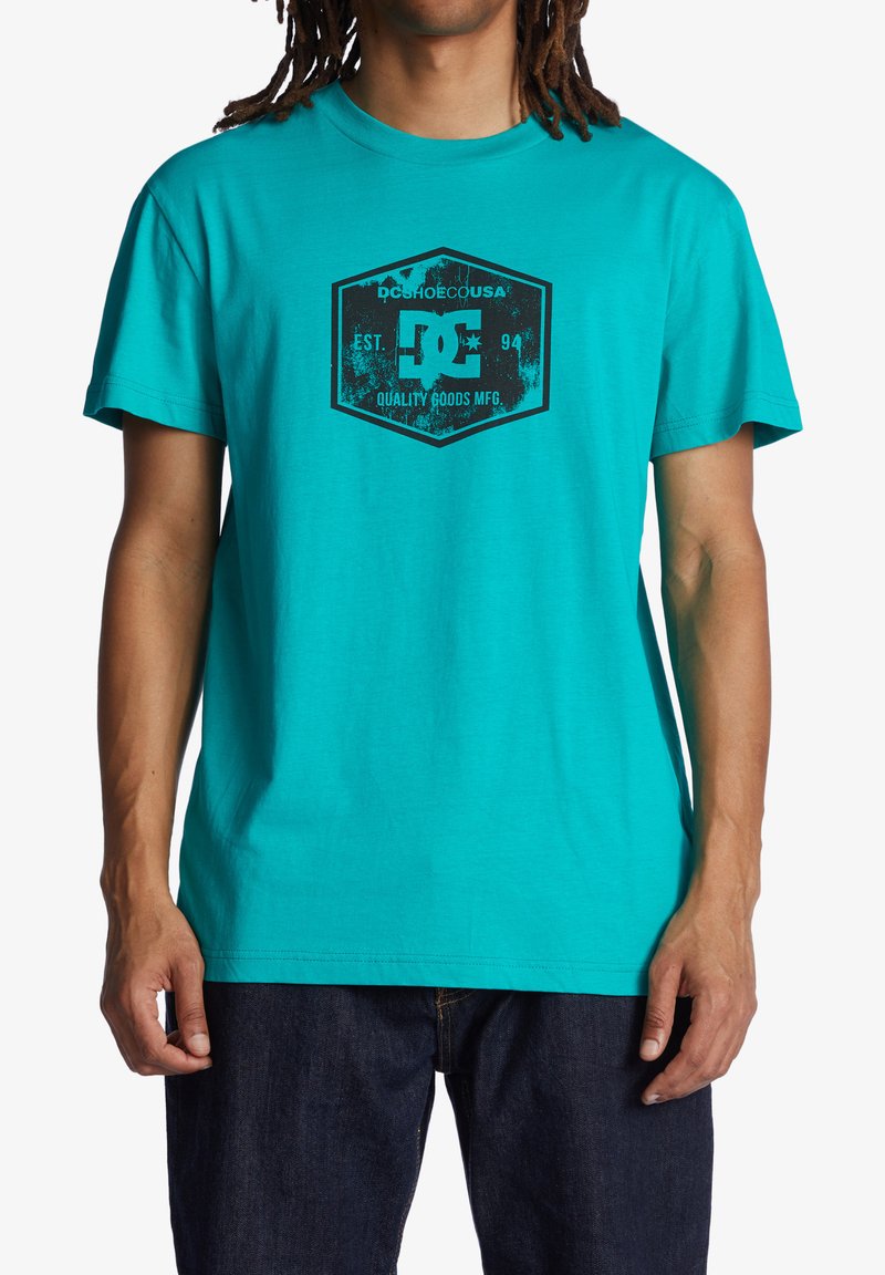 DC Shoes CHAIN LINK - FÜR - T-Shirt print - light blue/hellblau ...