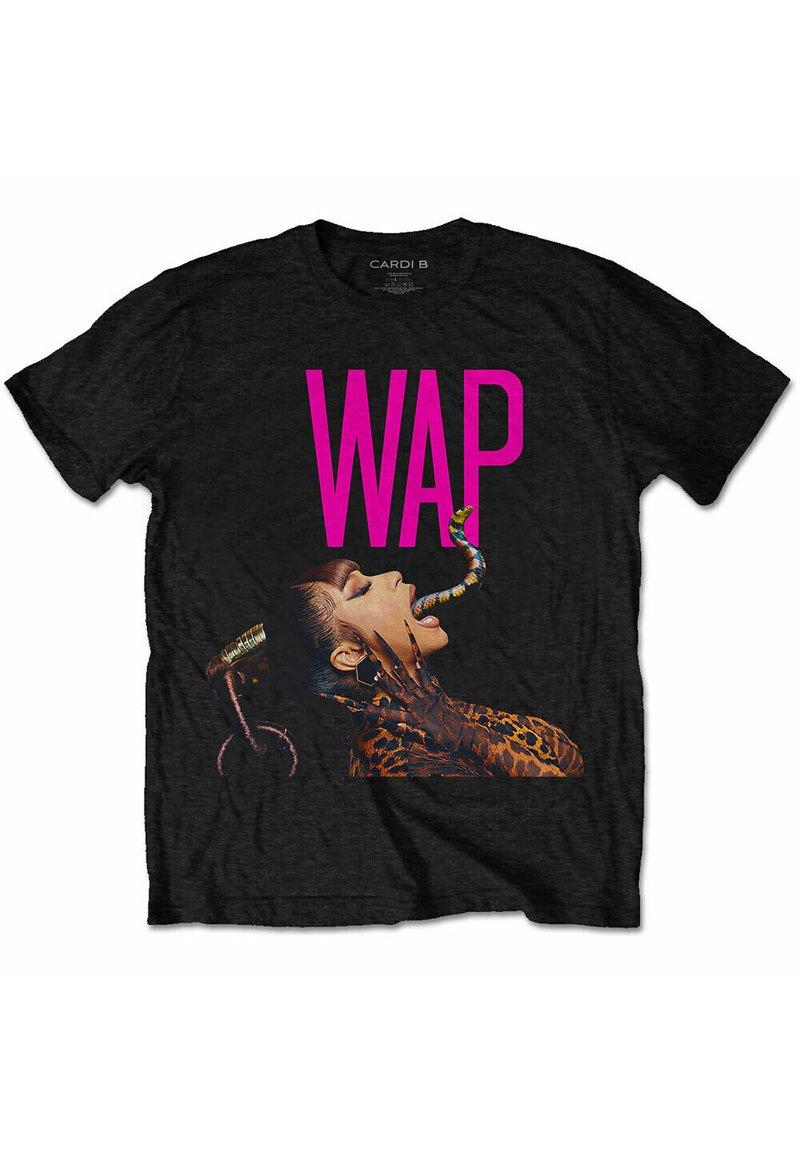 Paradiso Clothing CARDI B DRIPPING SNAKE - Print T-shirt - black ...