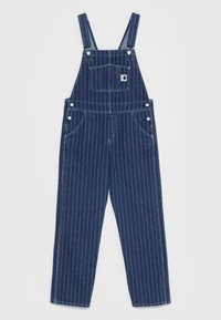 Carhartt WIP ORLEAN BIB OVERALL STRAIGHT - Dungarees - blue/white/blue ...
