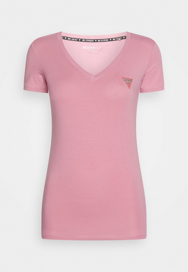 Guess MINI TRIANGLE TEE - T-Shirt basic - vintage blush/pink - Zalando.de