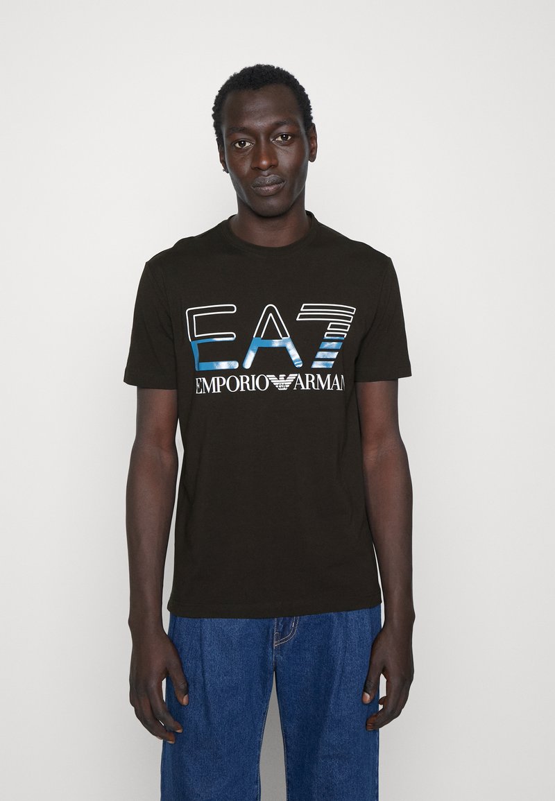 EA7 Emporio Armani T-Shirt print - black/schwarz - Zalando.at