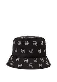 KARL LAGERFELD IKON RHINESTONE BUCKET - Hut - black silver/schwarz ...